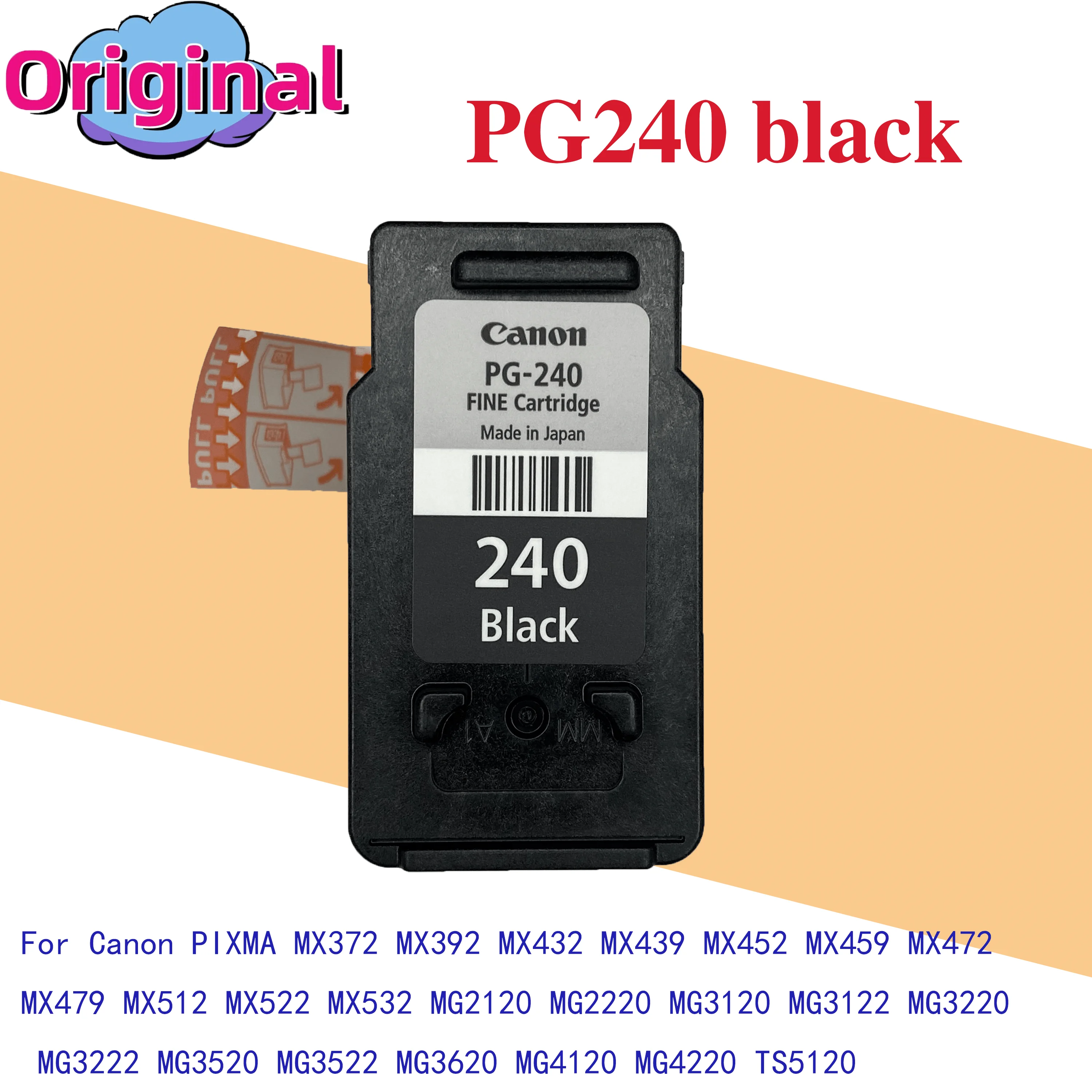 Canon Mg2522 Ink Cartridge Genuine Canon PG-240XL Black Ink Cartridge ...