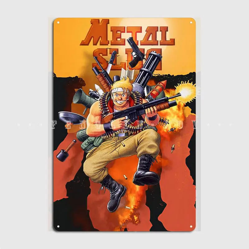 Metal Plaque Poster | Poster Metal Slug | Tin Plaque Poster | Metal ...