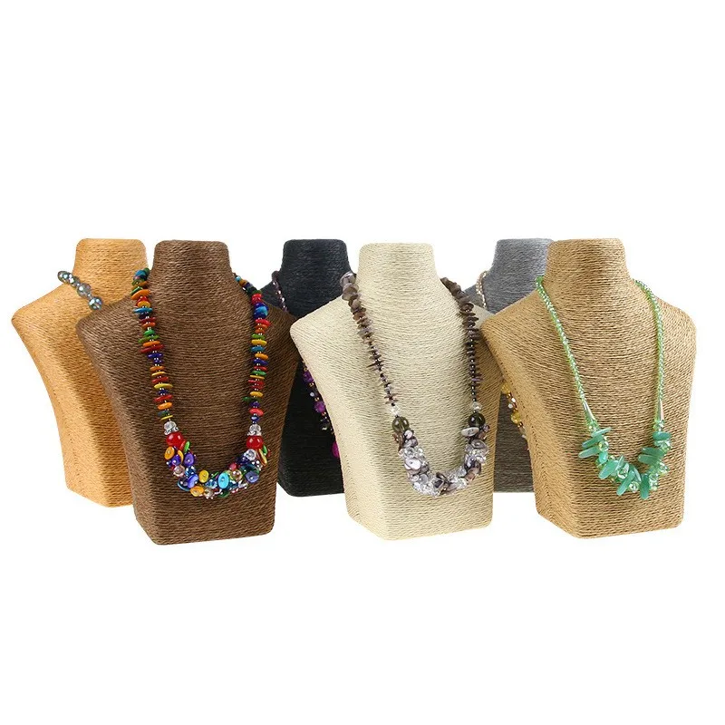 Vintage-Winding-Rope-Necklace-Display-Rack-Mannequin-Pendant-Holder ...