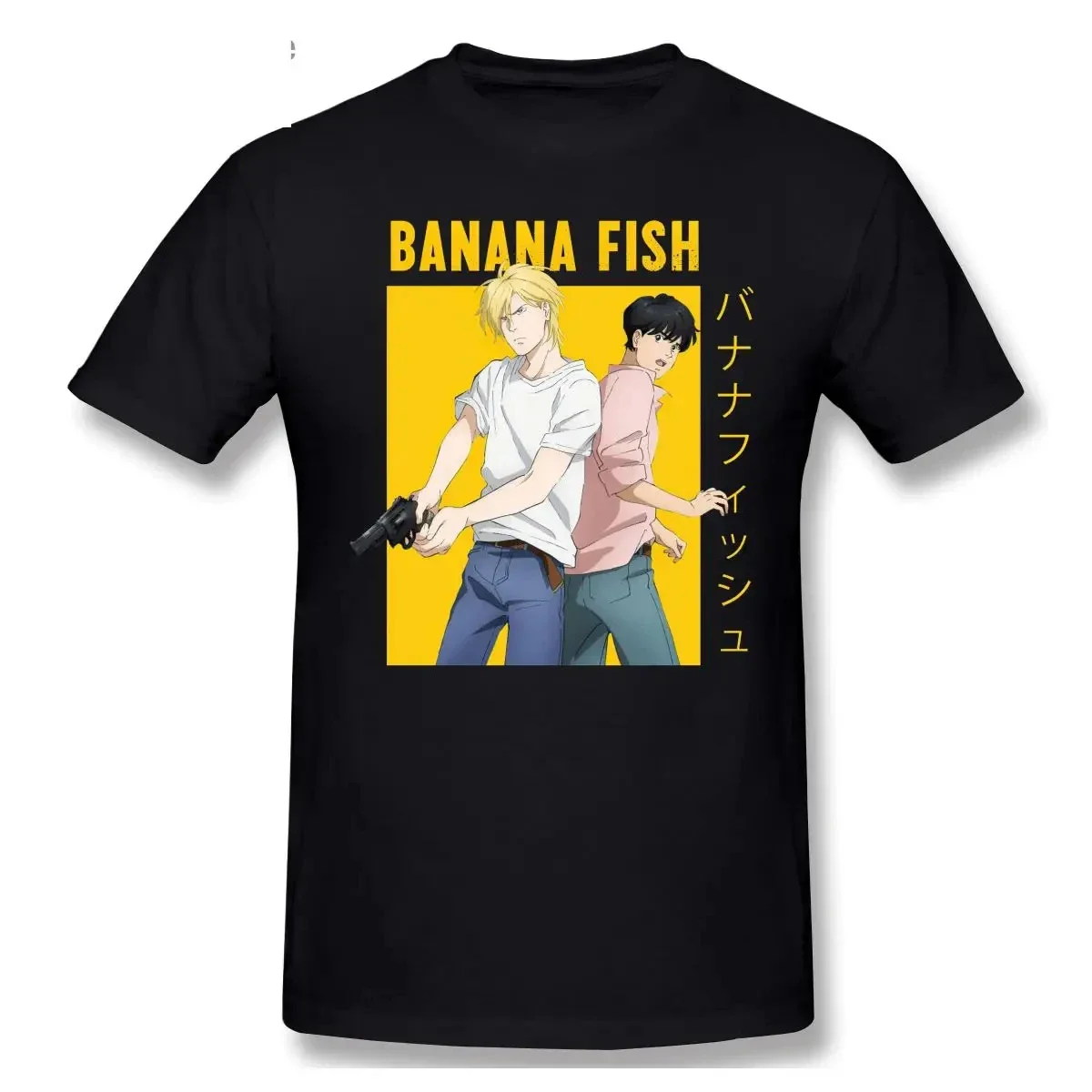Anime-Banana-Fish-Women-Cotton-Men-Tshirt-Cartoon-Print-Short-Sleeves-T ...
