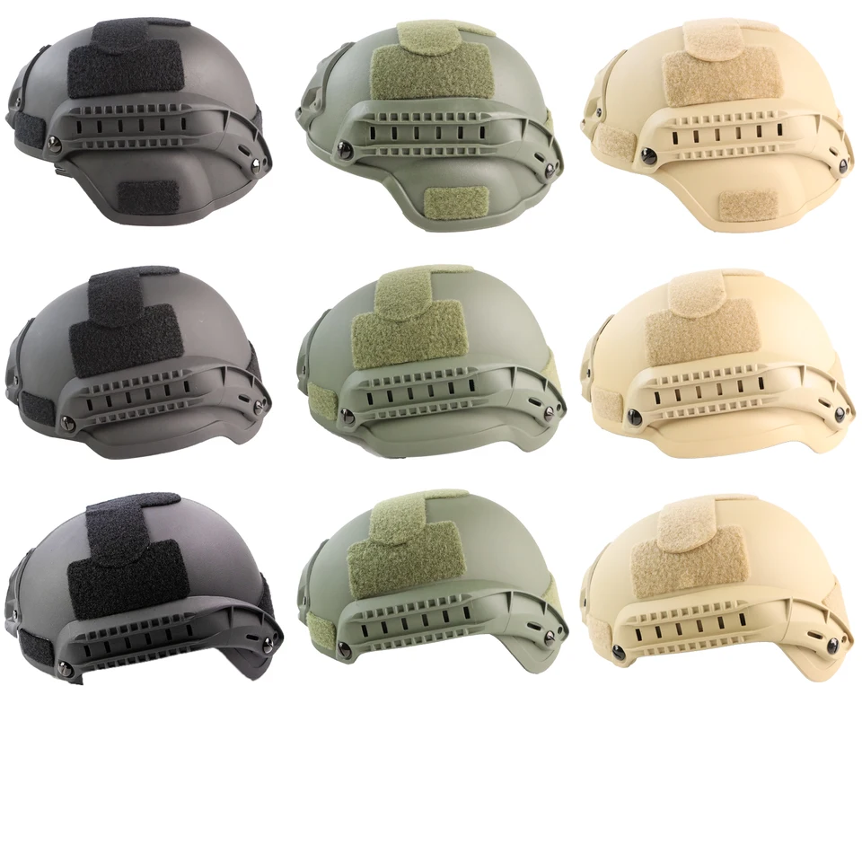Kvg Helmet Tactical ACH Helmet Airsoft MICH 2000 NVG Mount Side Railway ...