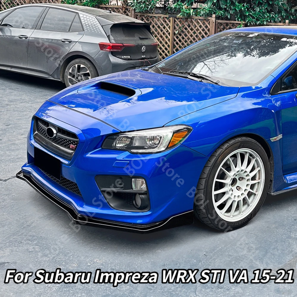For Subaru WRX STI VA 2015-2021 Front Bumper Spoiler Lip Carbon Fiber ...