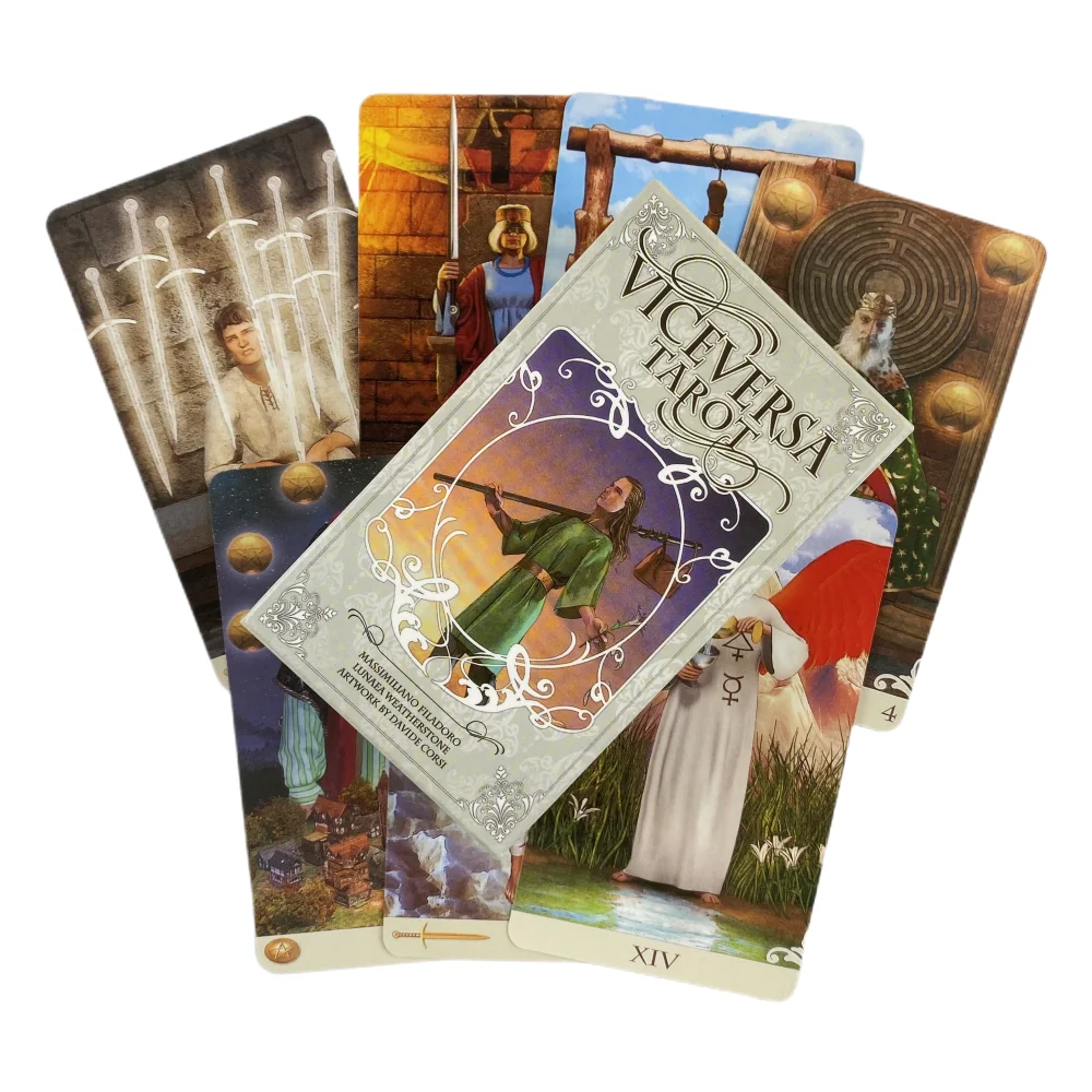 78pcs Vice Versa Tarot Kit Tarot Cards Oracle Deck Family Party Board ...
