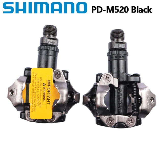 Shimano Deore M6000 M520 Pedal PD-M520 Double-sided Pedal SPD Black ...
