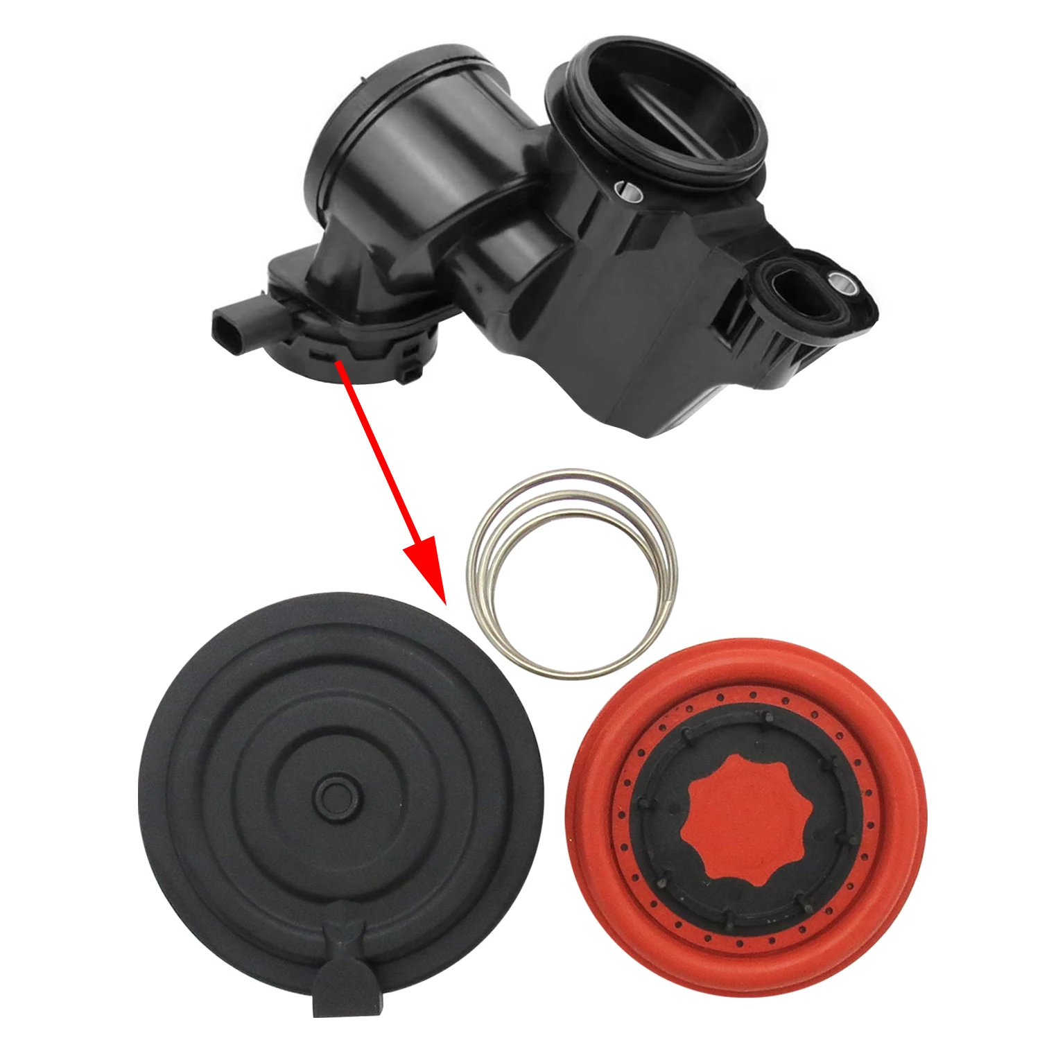 PCV Valve Air Oil Membrane Seal for VAG Audi Seat Skoda VW 1.4L Engine ...