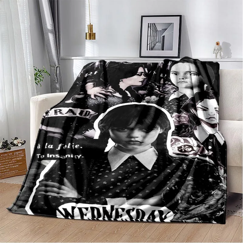 Wednesday Addams Family Halloween Blanket Lightweight Comfortable Soft ...