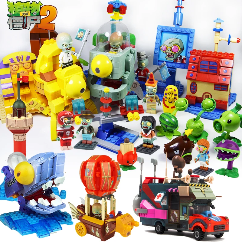 Plants-vs-Zombies-2-Its-About-Time-Building-Blocks-Toys-Mysterious ...