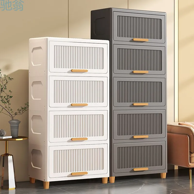 3-4-5-6-Layers-Multifunction-Living-Room-Cabinet-Folding-Storage-Box ...