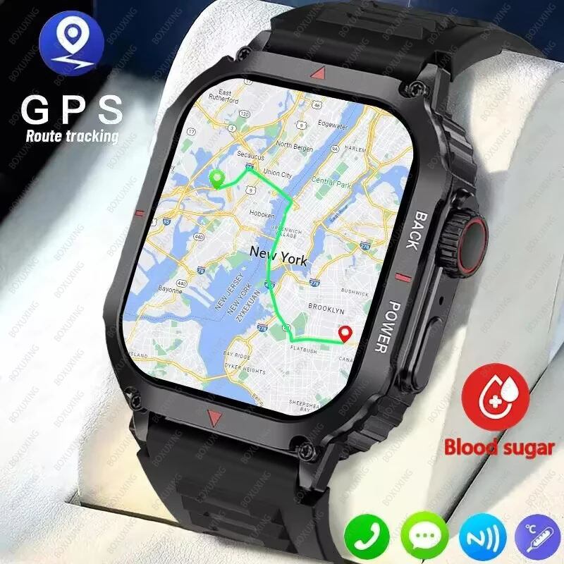 Reloj-inteligente-con-GPS-para-hombre-pulsera-con-Pantalla-AMOLED-NFC ...