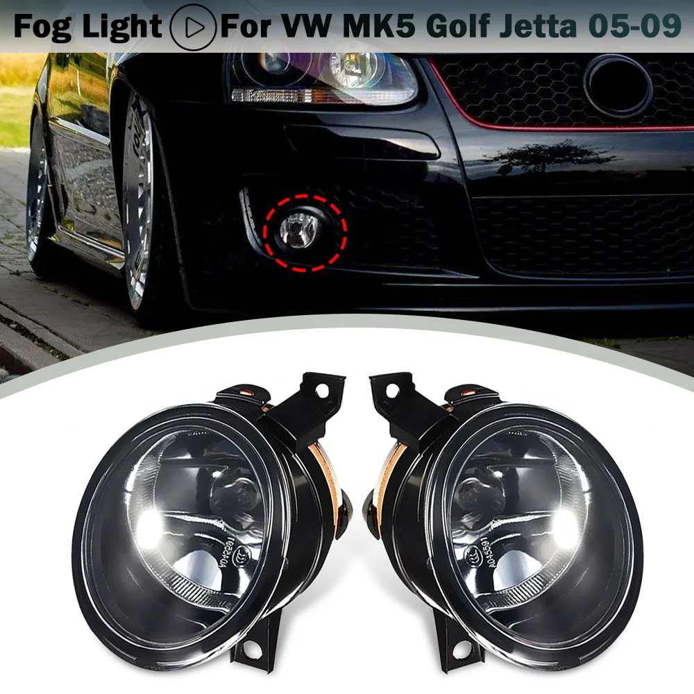 2x-Front-Halogen-Fog-Light-Fog-Lamp-Driving-Light-For-VW-Jetta-Bora ...