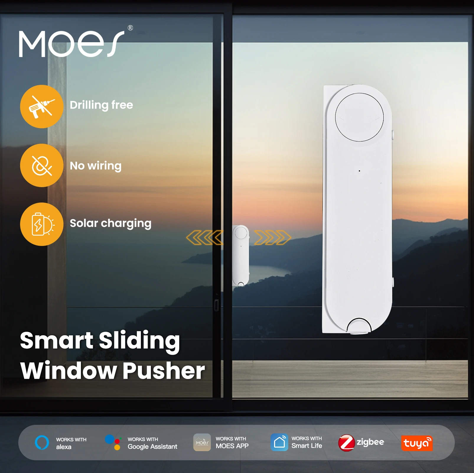 MOES-Tuya-ZigBee-Smart-Sliding-Window-Pusher-Automatic-Opener-Closer ...