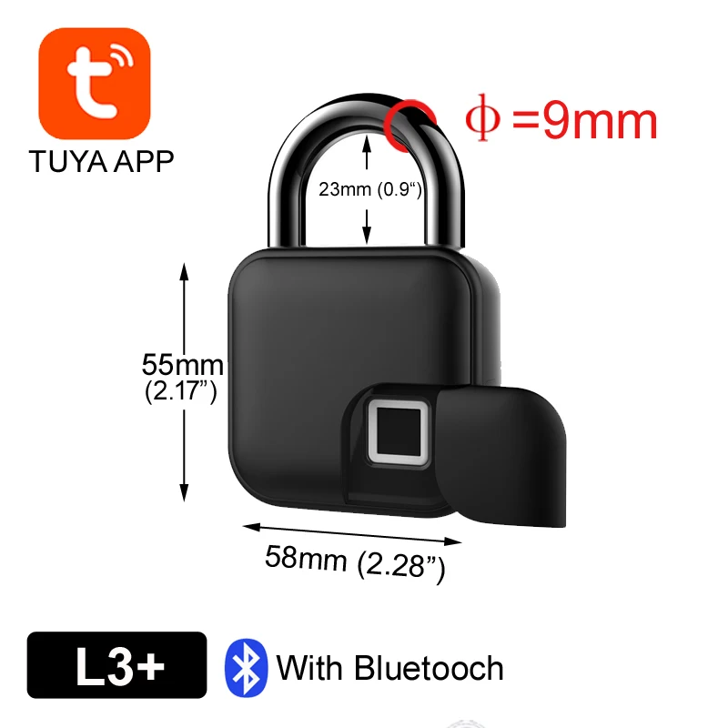 Smart Home Waterproof Keyless Bluetooth Fingerprint Padlock | EttaGadgets