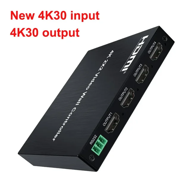 4K@30hz 2×2 DVI HDMI Video Wall Controller Multi-screen Splicing Box ...