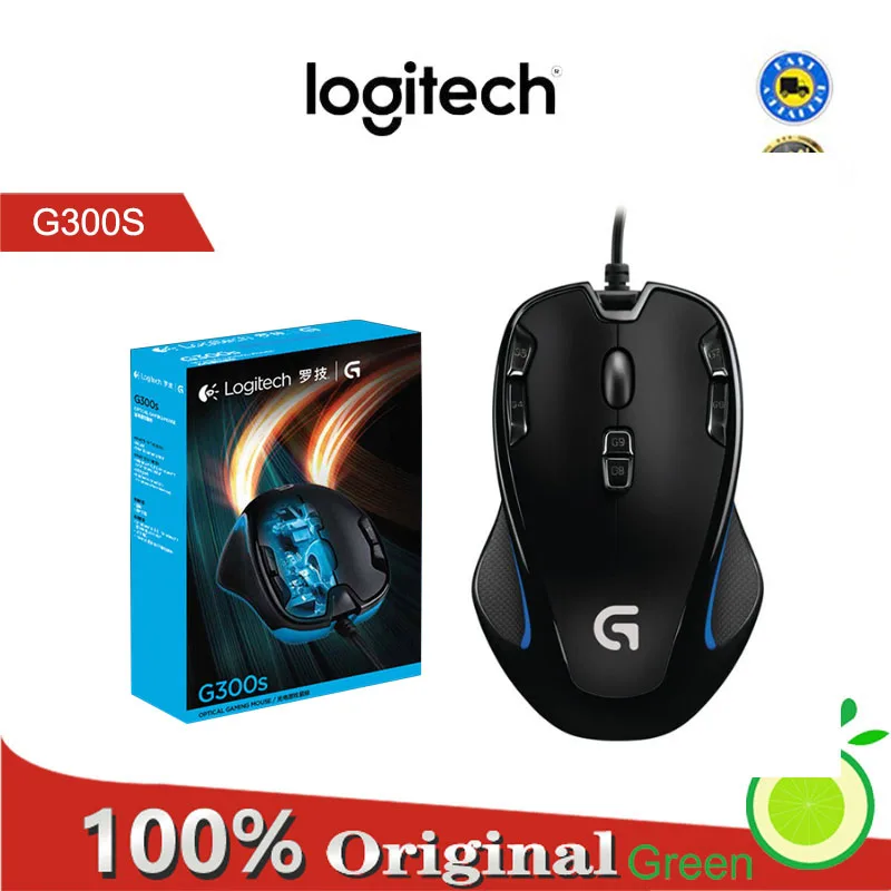 Logitech-G300S-rechargeable-optical-mouse-video-game-mouse-cable-laptop ...