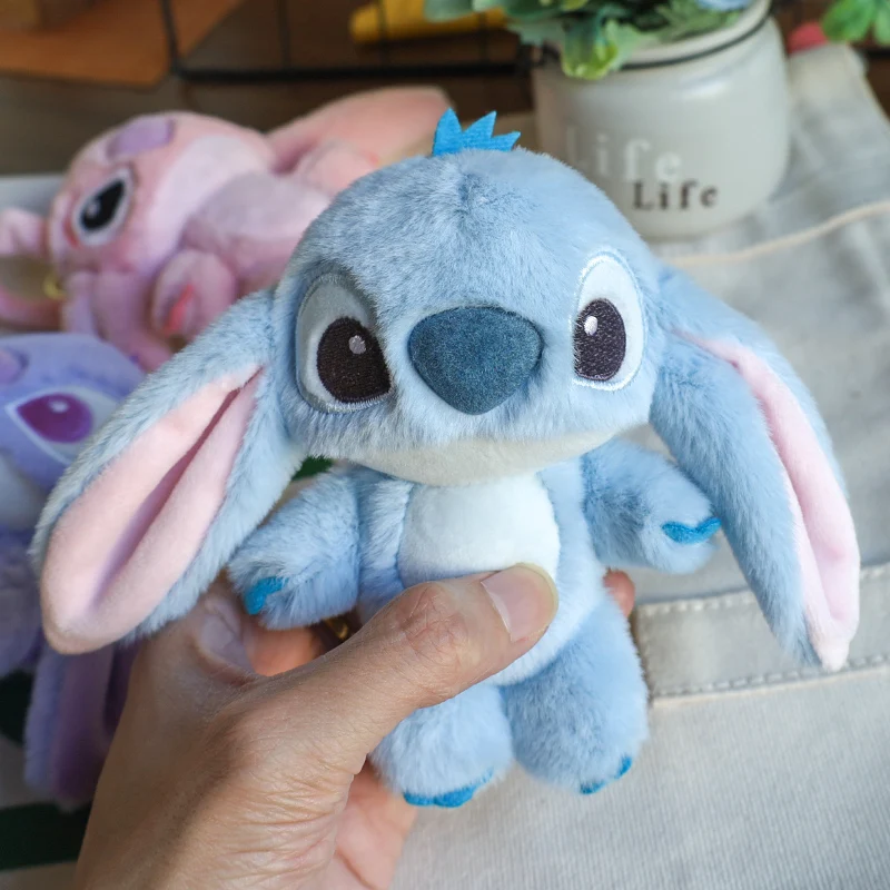 Lovely Lilo Stitch Plush Toy Fluffy Cartoon Anime Stitch And Angle Doll Bag Pendant Japanese Style Keychain For Boy Girl Gifts AliExpress