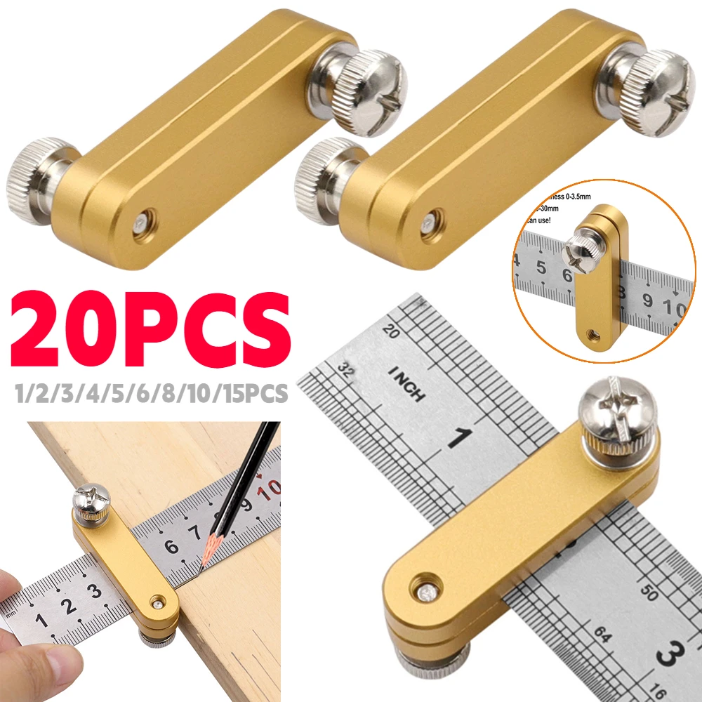 Steel-Ruler-Positioning-Block-Angle-Scriber-Line-Marking-Gauge-for ...