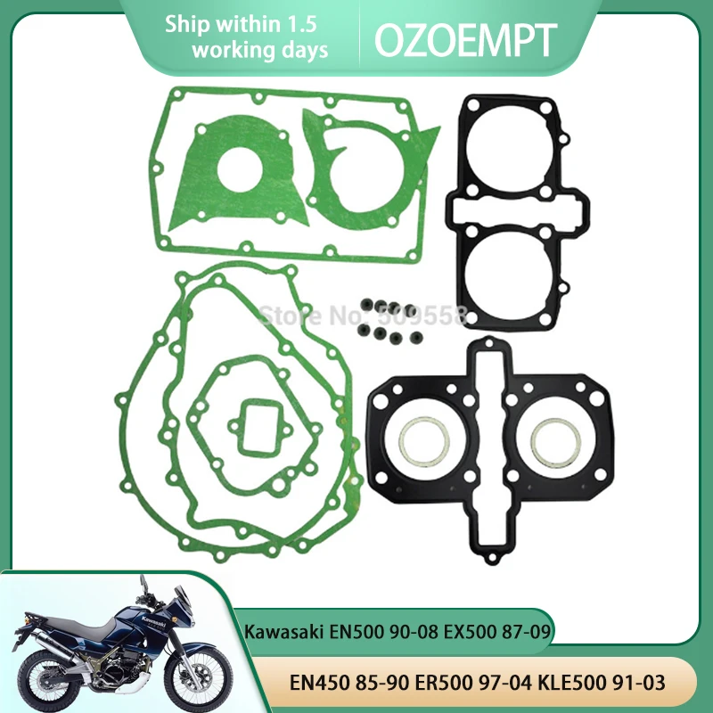 OZOEMPT-Engine-Cylinder-Crankcase-Repair-Gasket-Apply-to-Kawasaki-EN500 ...