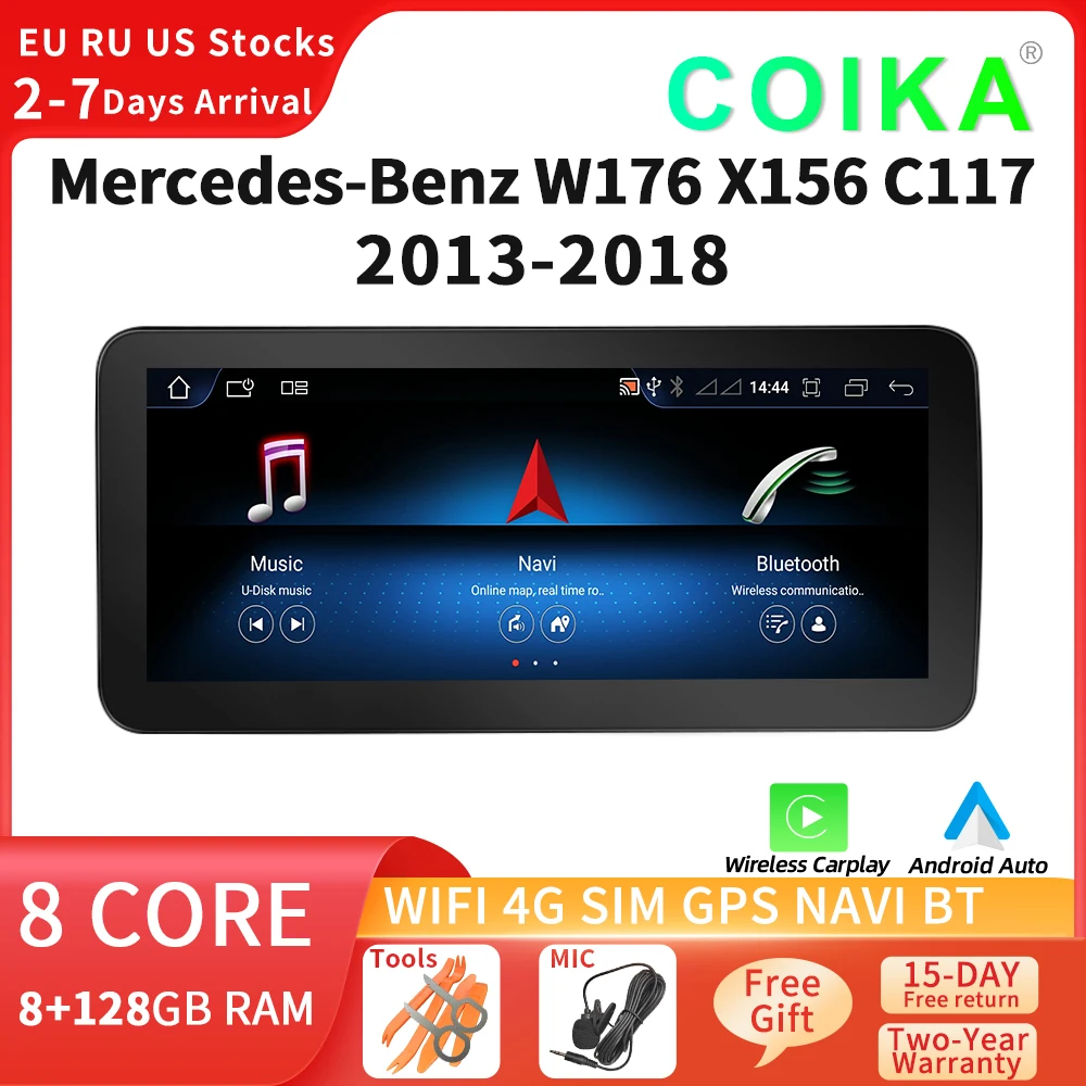 COIKA-10-25-Android-System-Car-GPS-Navi-Screen-For-Mercedes-W176-X117 ...