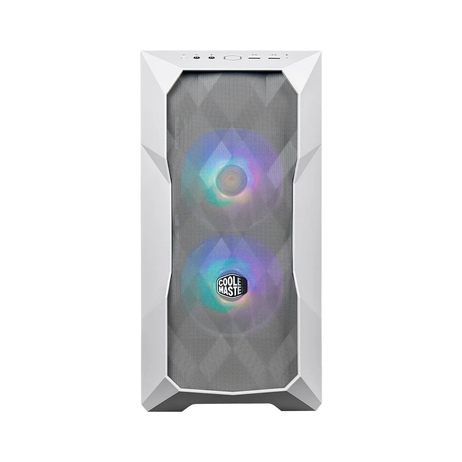 Gamer Cooler Master Masterbox TD300 Mesh White, Mini Tower, Glass, S ...