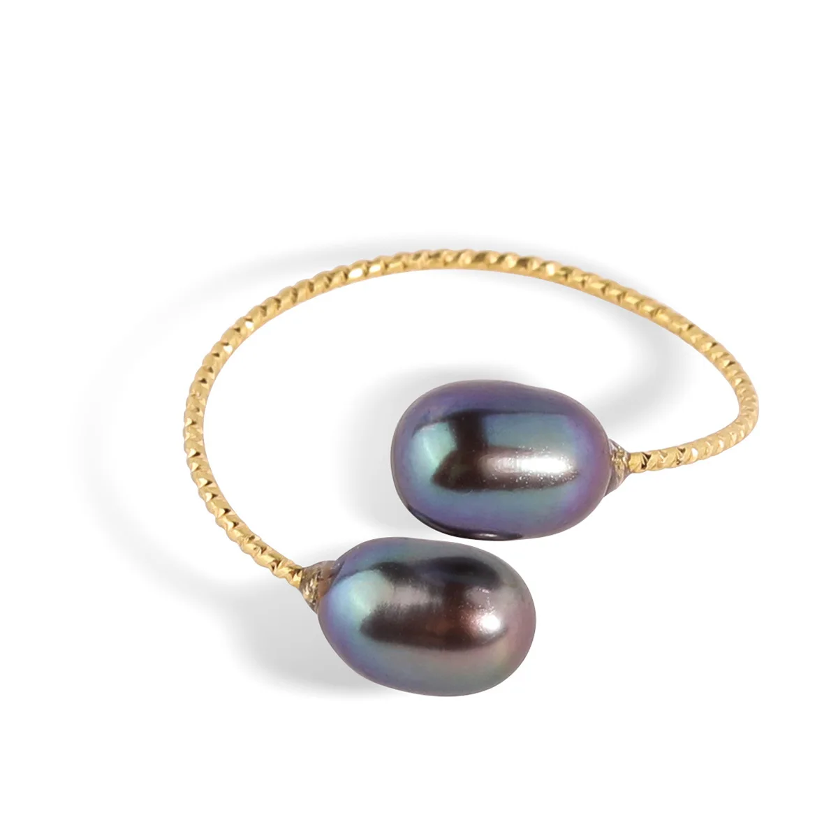 Minimalist-Ins-Design-Pink-Freshwater-Pearl-Adjustable-Rings-Hawaiian ...