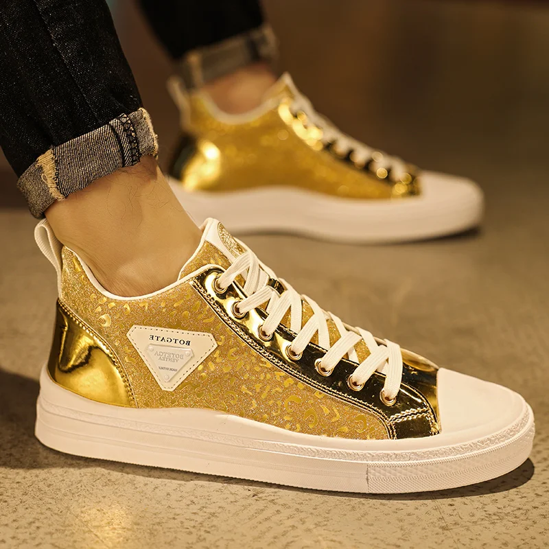 High-Quality-Mirror-Luxury-Shoes-Sneakers-Fashion-Golden-High-top-Men-s ...