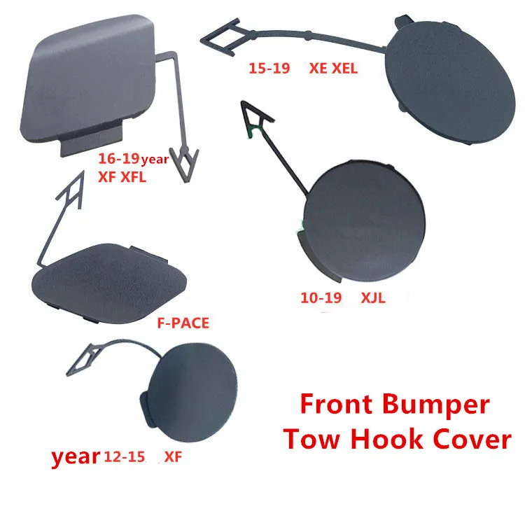 Front Bumper Tow Hook Cover Cap Eye Unpainted Color For Jaguar XF XFL ...