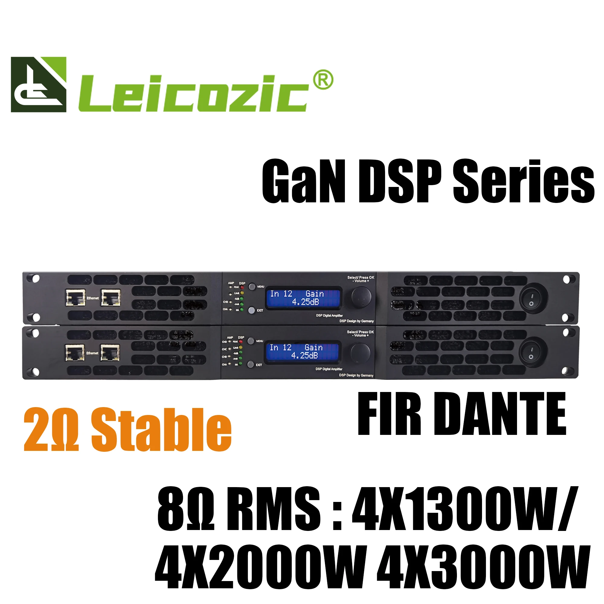 Leicozic-DSP-Amplificador-Digital-Subwoofer-Amplificador-4-Canais-GaN ...