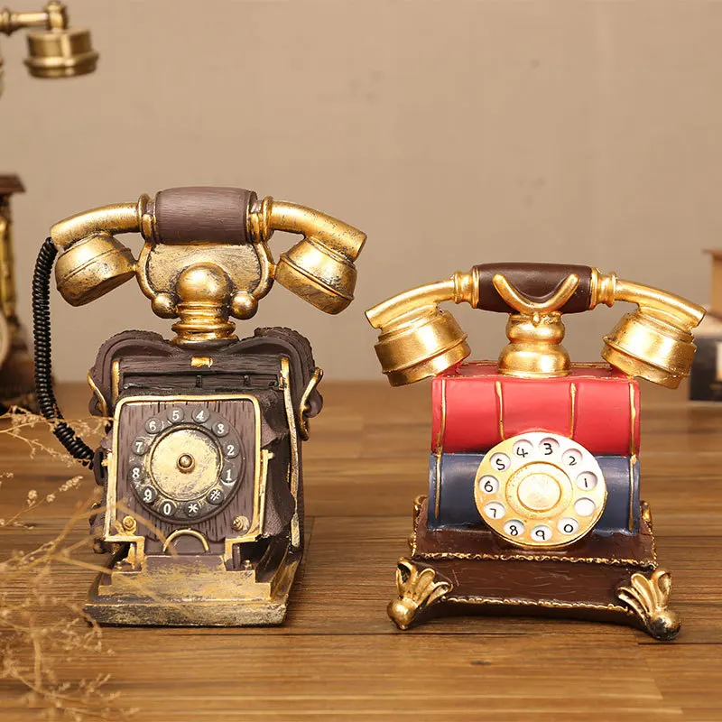 Retro-and-nostalgic-old-fashioned-telephone-sets-creative-telephone ...