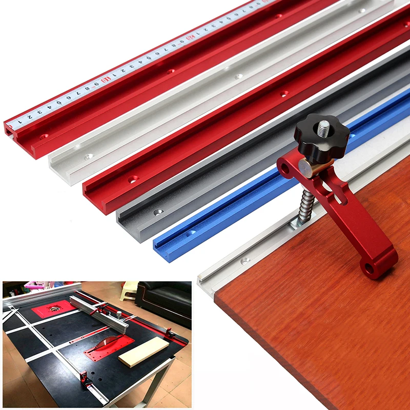 300 1000MM Aluminium alloy T tracks Slot Miter Track Jig Miter Bar ...