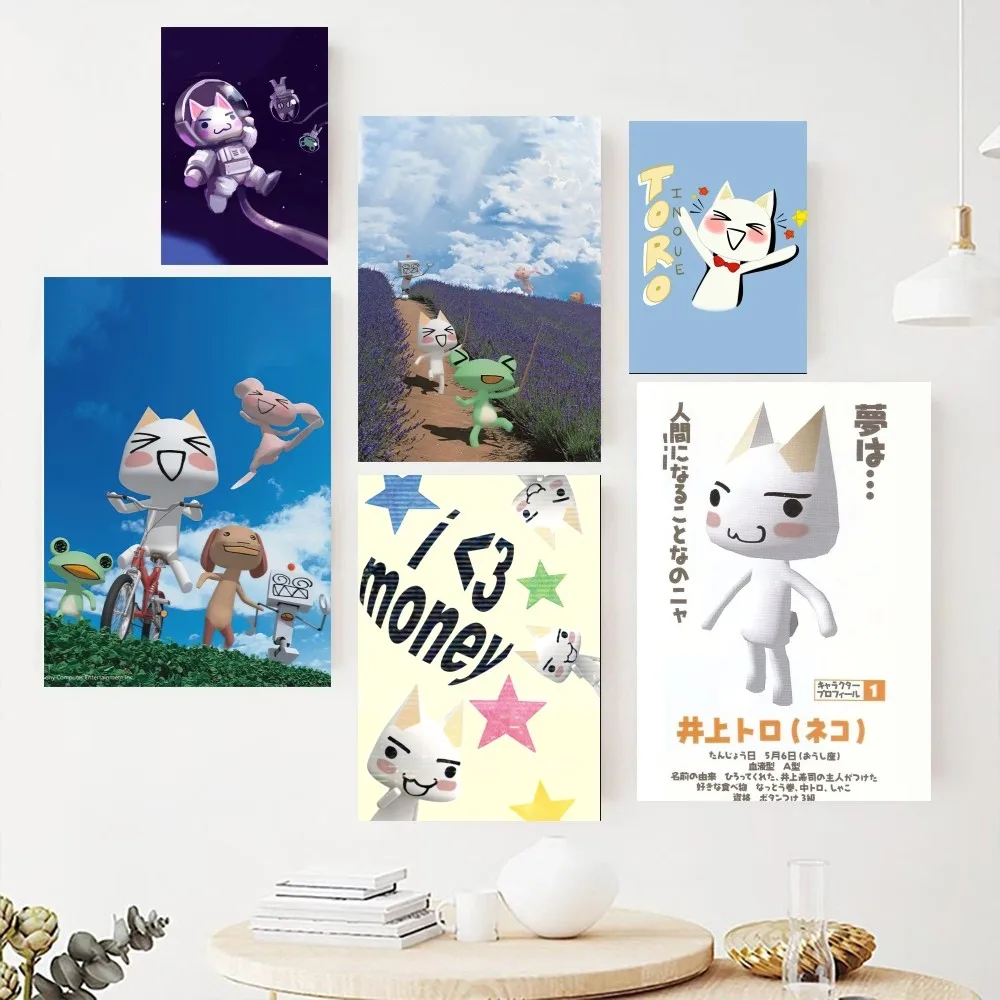 Inoue-toro-CUTE-Cat-Poster-Paintings-on-The-Wall-Picture-for-Living ...