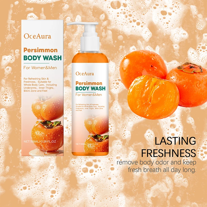 Persimmon Body Wash,Natural Deodorant Moisturizing Refreshing Bath ...