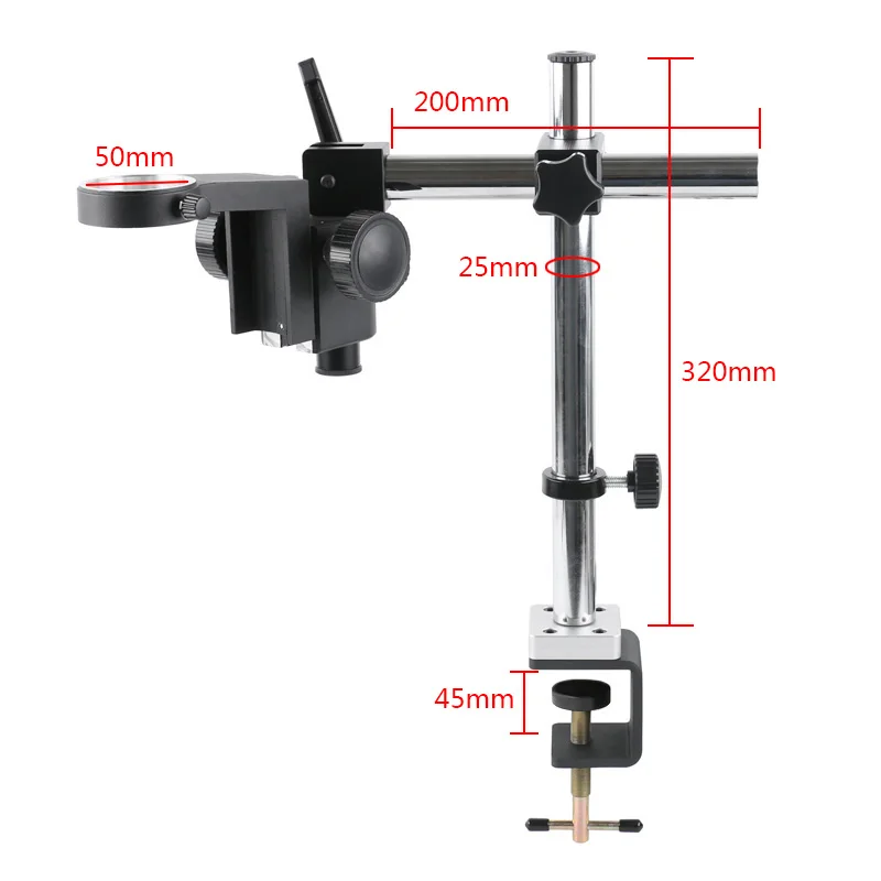 Adjustable Rotatable Desktop Clamp Industrial Video Stereo Microscope ...