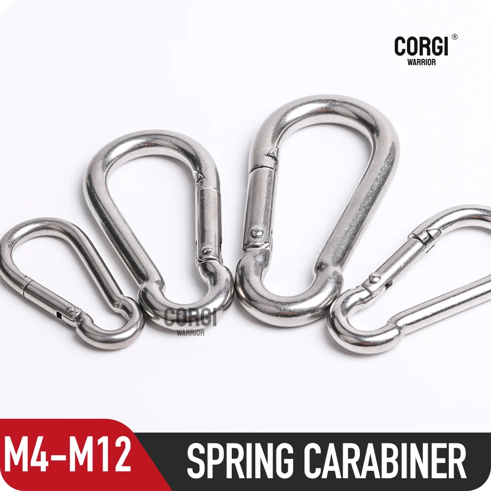 Carabiners-Clips-304-Stainless-Steel-M4-M5-M6-M7-M8-M10-M11-M12-Spring ...