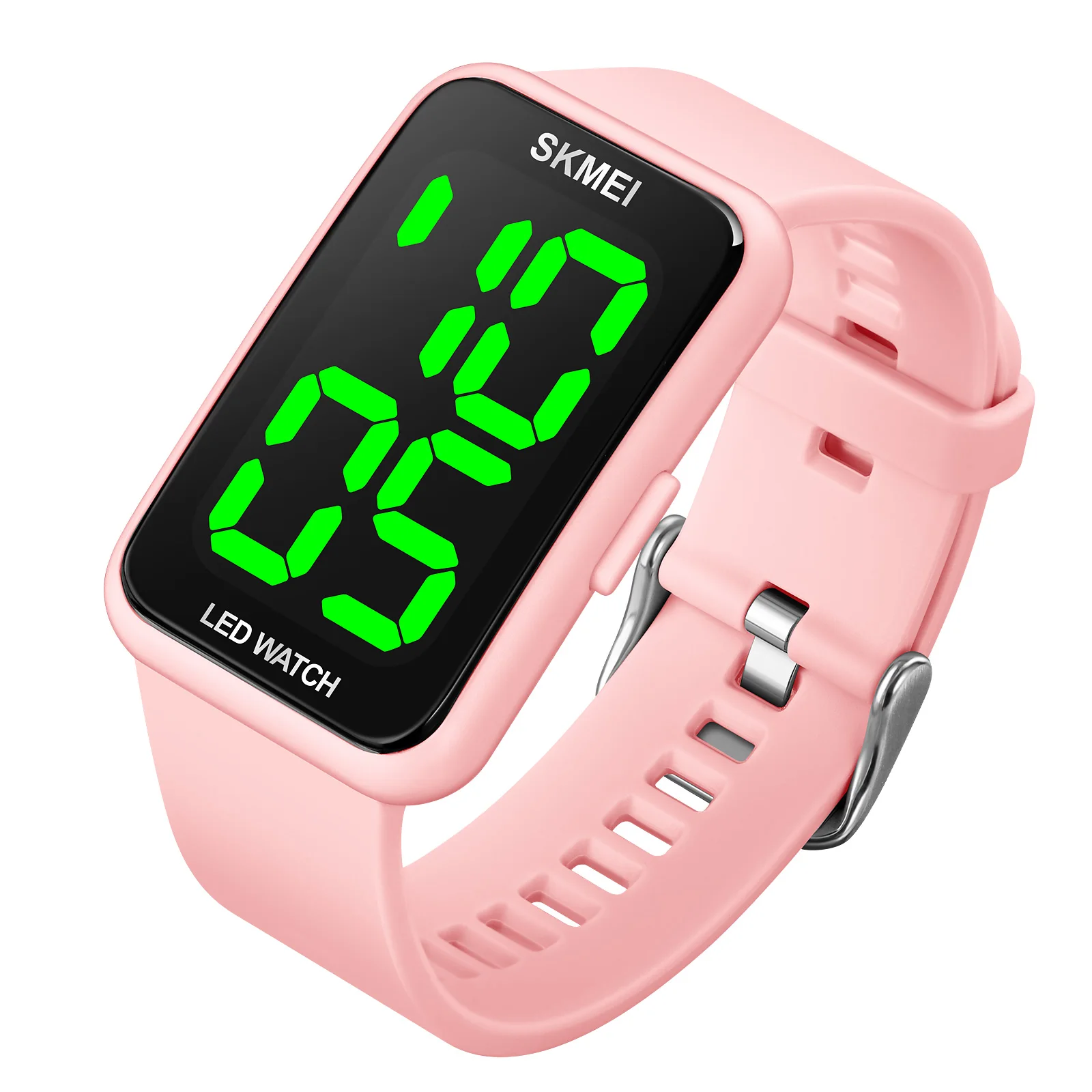 SKMEI-Fashion-LED-Display-Square-Watch-Big-Character-Display-Waterproof ...