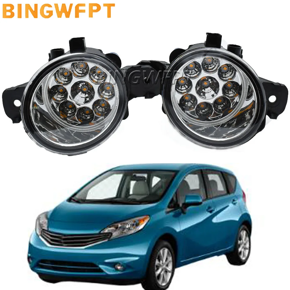 2PCS-Car-Right-Left-Fog-Light-Assembly-For-Nissan-Versa-Note-2014-2016 ...