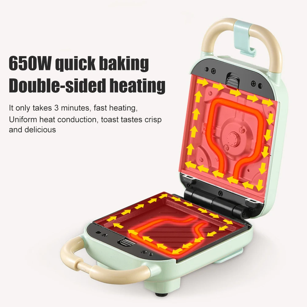Gaufrier,Mini Machine à sandwichs électrique 650W,220V,4 en 1 ...