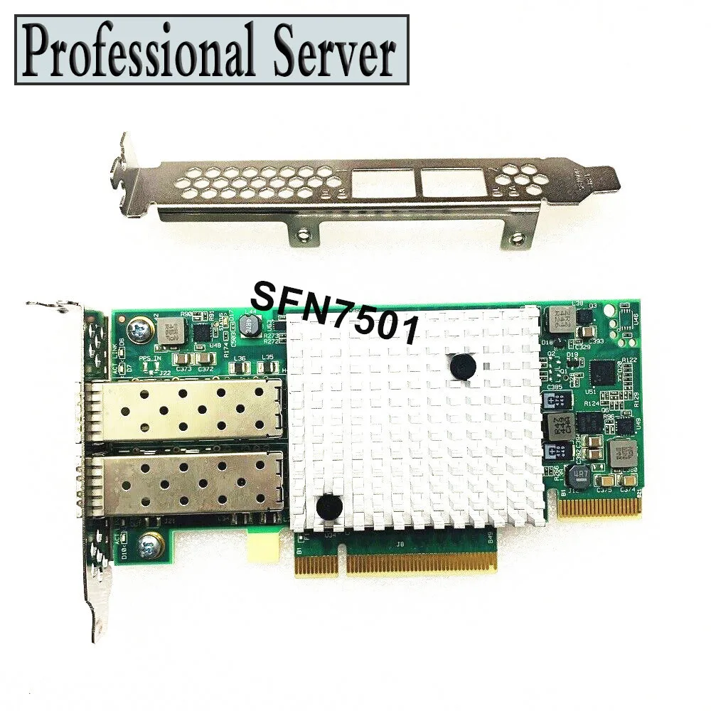 Solarflare-SFN7501-Dual-Port-10Gb-SFP-Adapter-SFN7122F-SFC9120-S7120 ...
