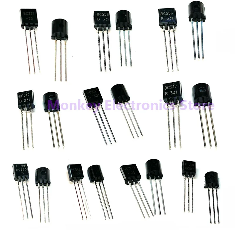 100-szt-Tranzystor-w-do-92-trioda-prosta-BC327-BC337-BC550-BC547-BC548 ...
