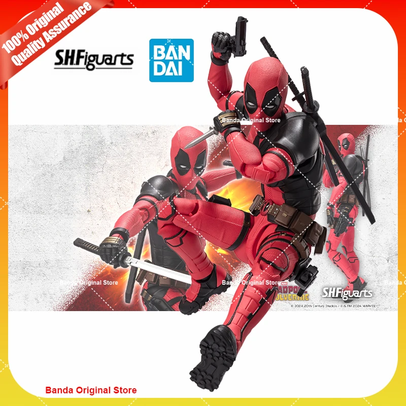 100-Original-Bandai-S-H-Figuarts-Shf-Deadpool-Deadpool-Wolverine-Anime ...