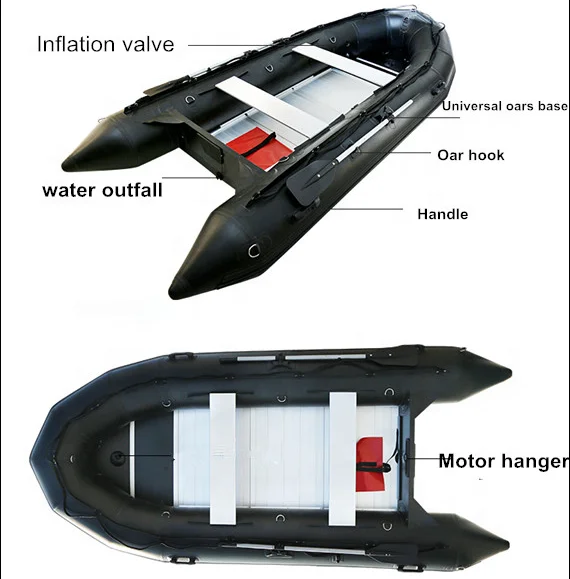 4-Persons-CE-3m-Aluminum-Floor-Folding-RIB-Boat-300-With-9-8hp-Outboard ...