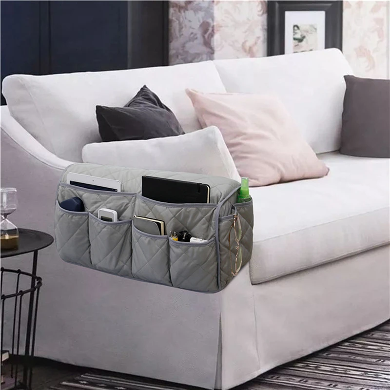 Sofa-Arm-Rest-Organizer-Waterproof-Magazines-Sundries-Storage-Bags-Anti ...
