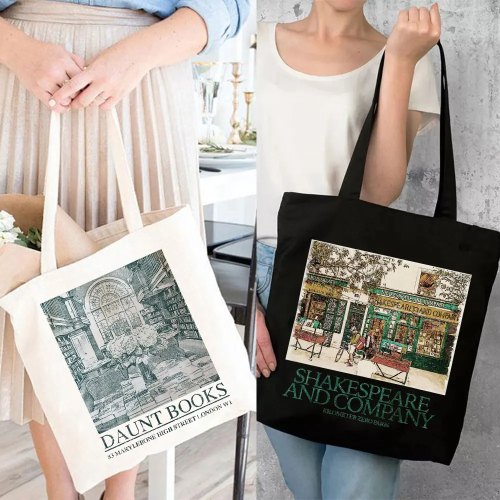 London Daunt book Large Tote For Girls Women Canvas Shoulder Bag Daily ...