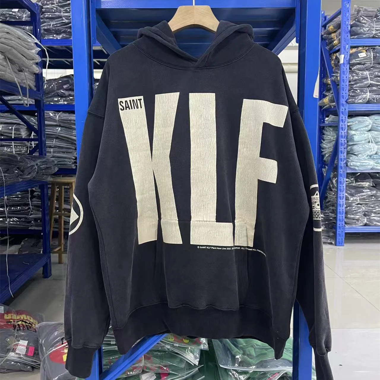 Washed Black Saint KLF Exhibition Limited Hoodie Men Women 25fw Hooded ...