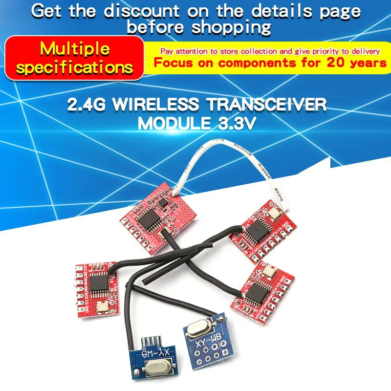 1PCS-2-4G-3-3V-Wireless-Transceiver-Module-Low-Power-Consumption-Super ...