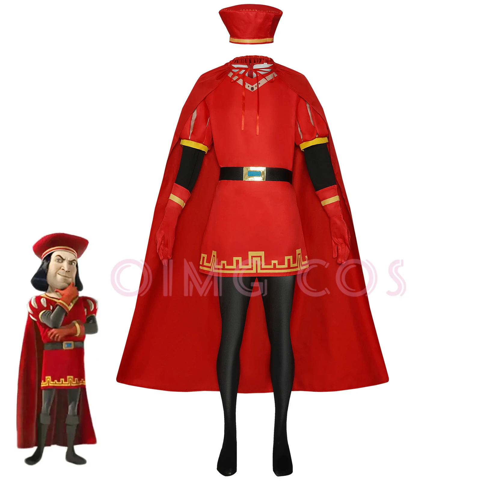 Lord Farquaad Cosplay Costume Shrek Carnival Uniform Wig Anime ...