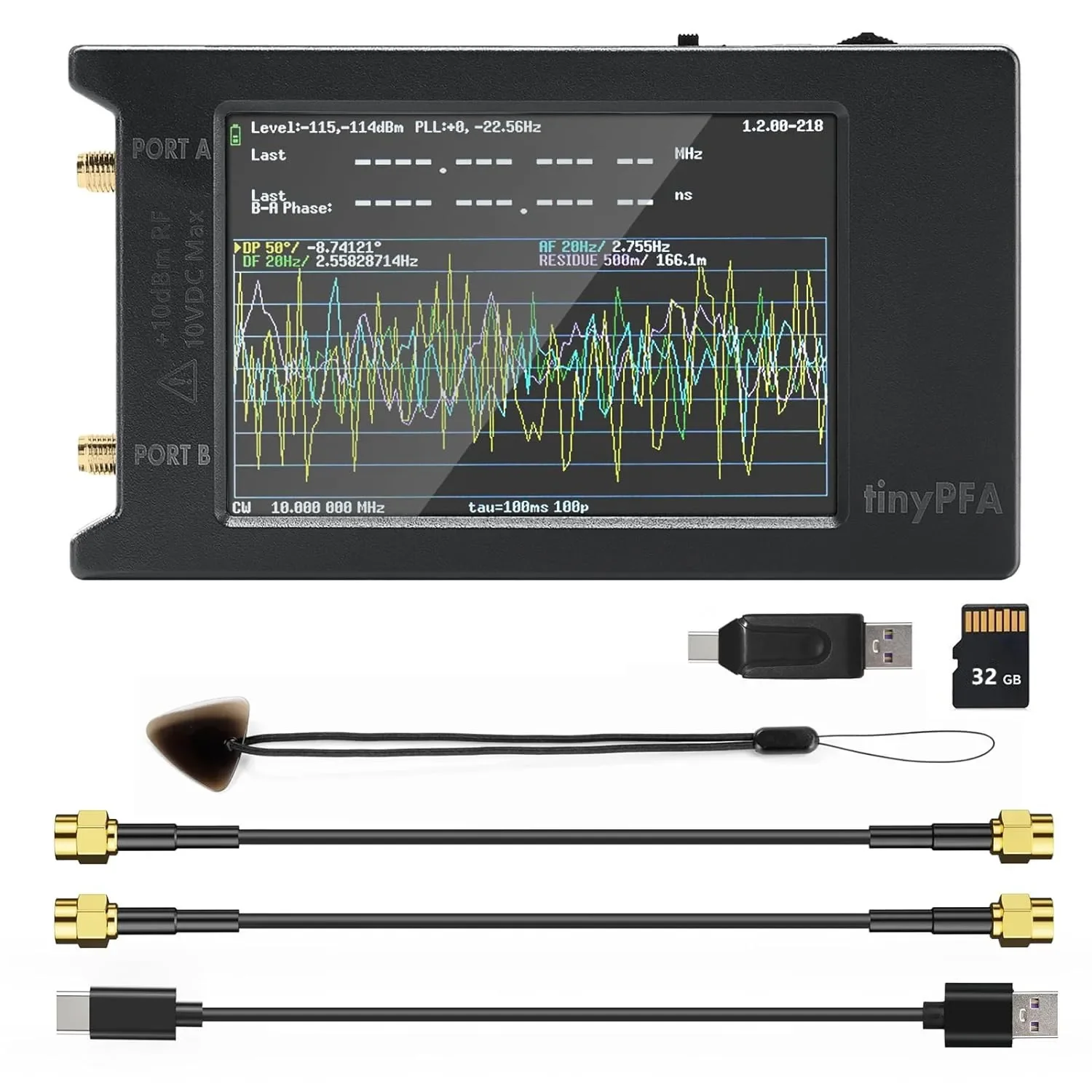 Newest-TinyPFA-Phase-Frequency-Analyzer-4-Touch-Screen-1MHz-300MHz ...