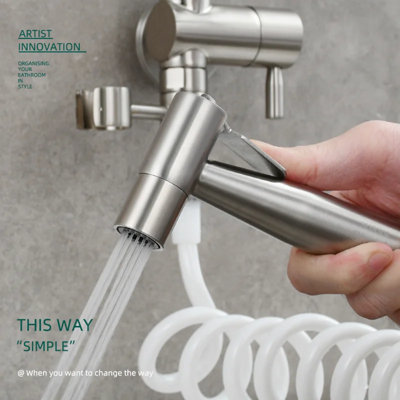 Konyhai Csaptelep Spray-Pisztoly Falra Szerelt Hajtogató 360 Fokos ...