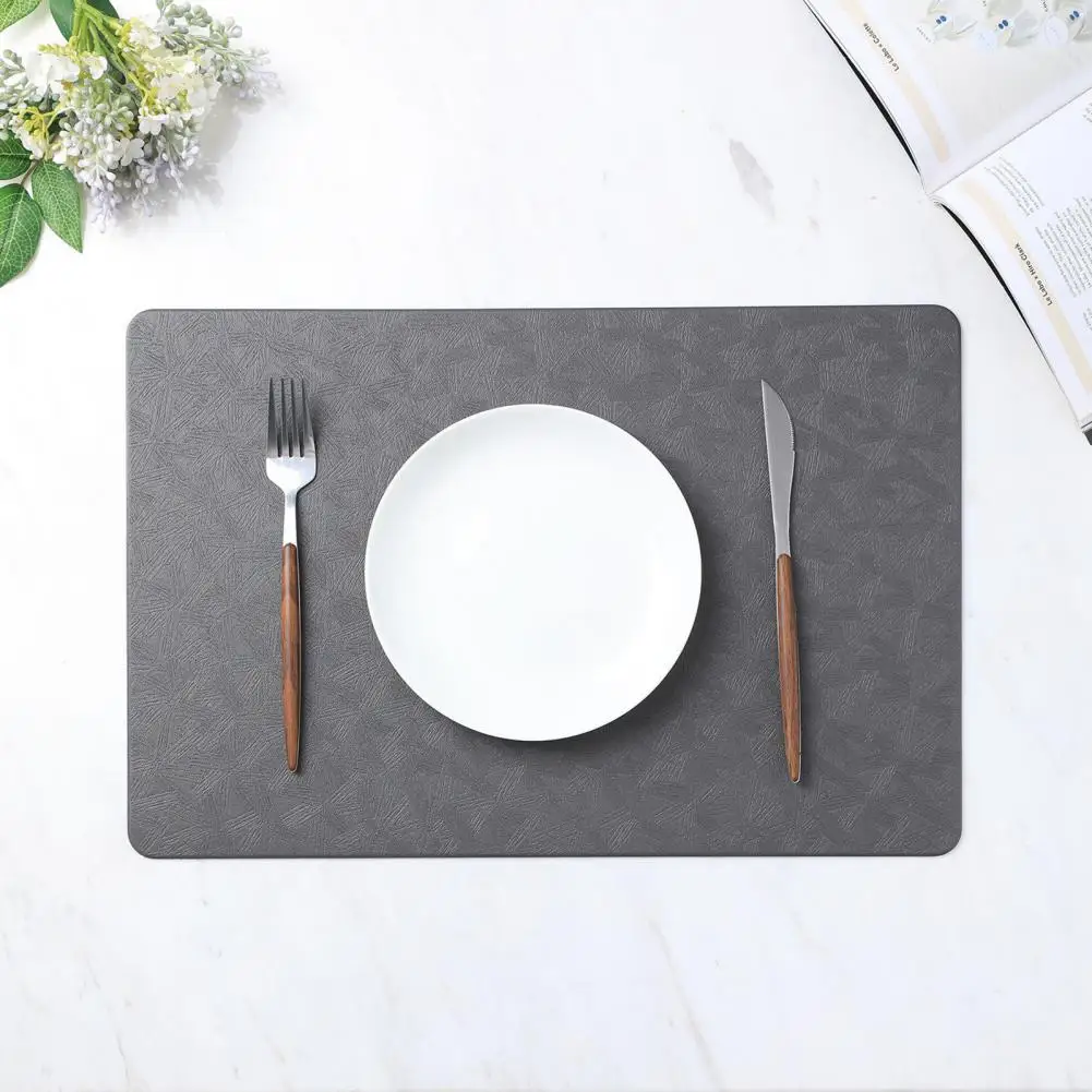 Dining-Table-Protection-Mats-Elegant-Faux-Leather-Placemats-for-Dining ...