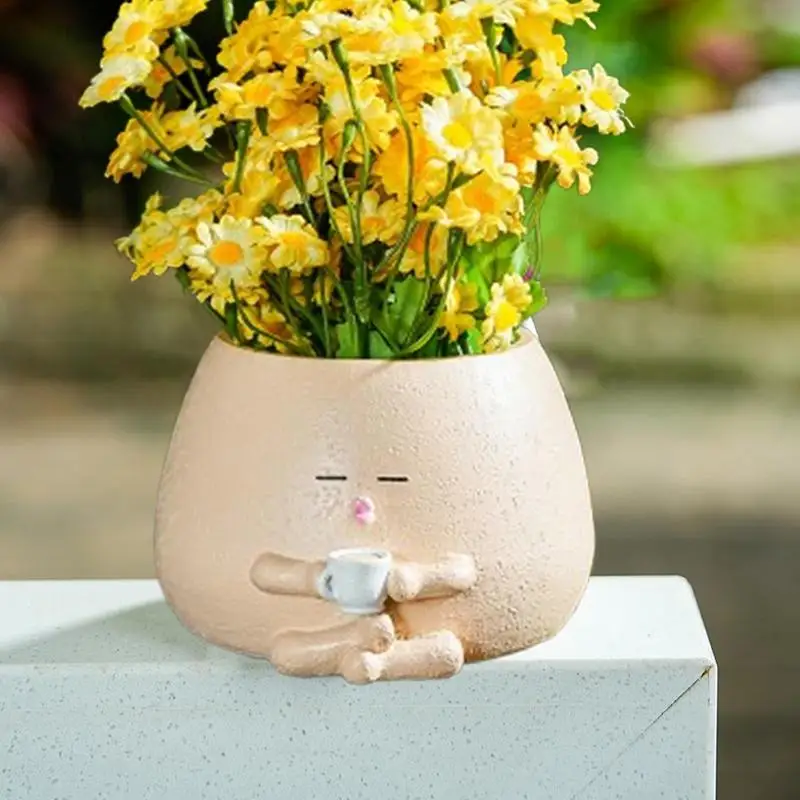 Cute-Pots-For-Plants-Creative-Resin-Planter-Pots-Small-Garden-Statue ...