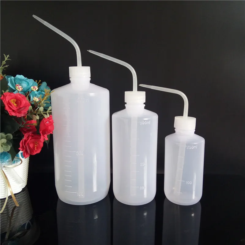 250-500-1000ml-Watering-Pot-Long-Curved-Meat-Transparent-Water-Bottle ...